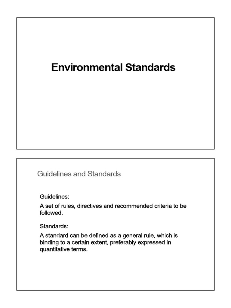 CE447 - Environmental Quality Standards | PDF | Water Quality ...