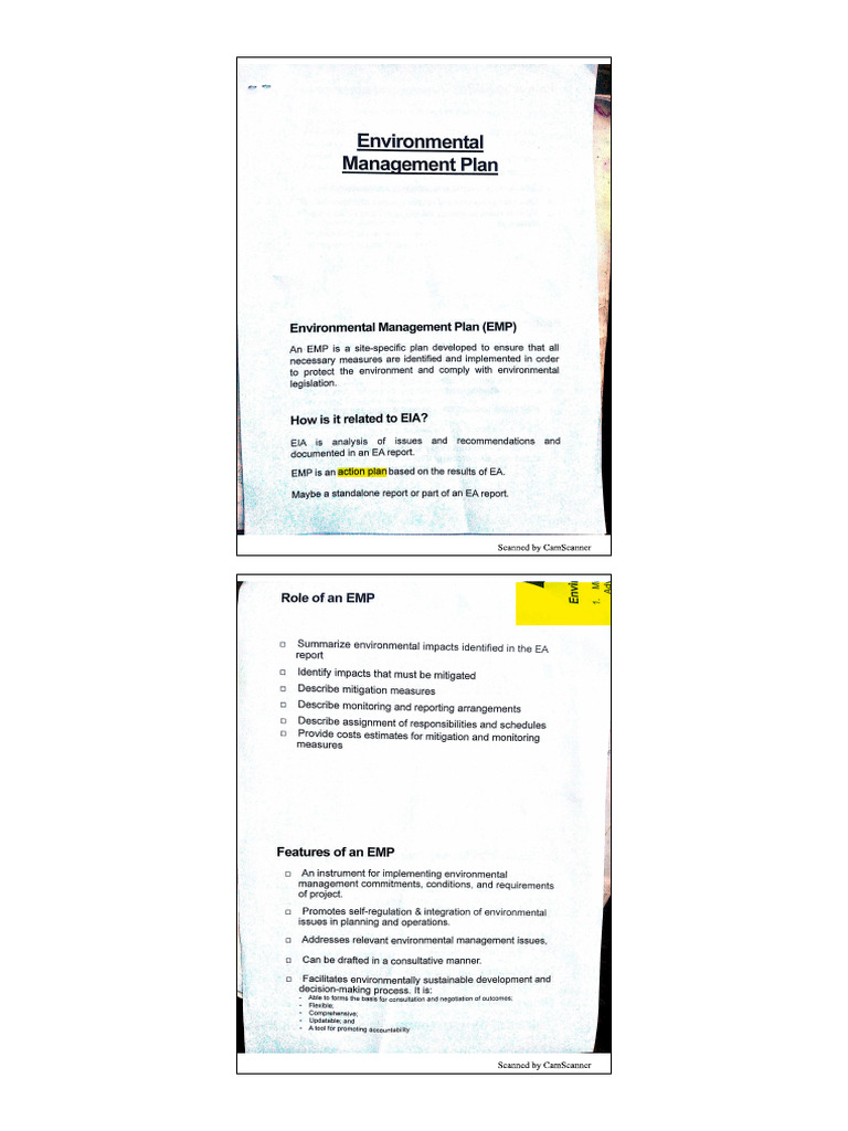 Env Management Plan (EMP) - Merged | PDF | N Ox | Climate Change Mitigation