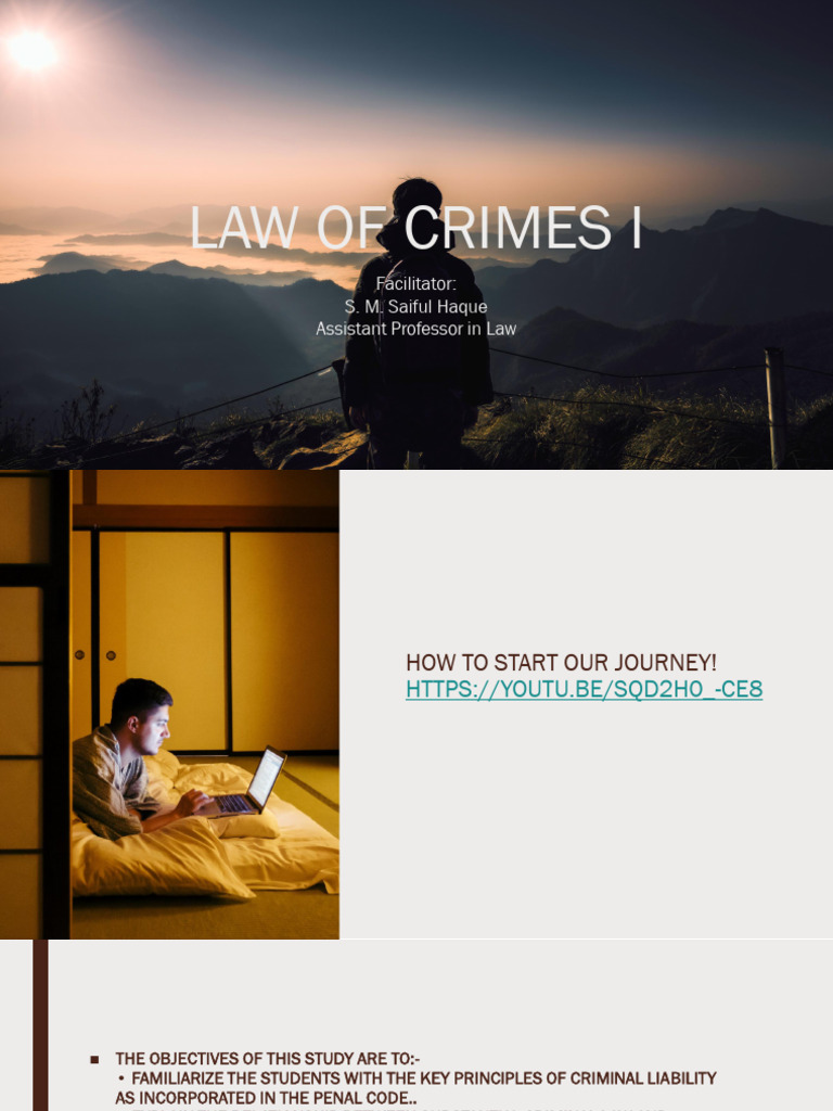 Law of CRIMES I FIRST CLASS ON Penal Code 1860 Additional With Few More ...