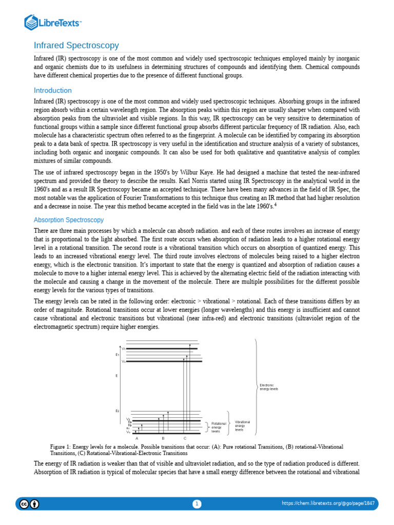 Infrared_Spectroscopy | PDF | Infrared Spectroscopy | Absorption Spectroscopy