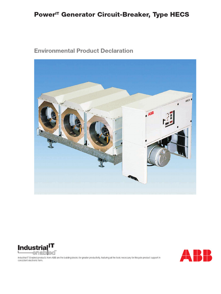 EPD Generator Circuit Breaker Type HECS - English | PDF | Life Cycle ...