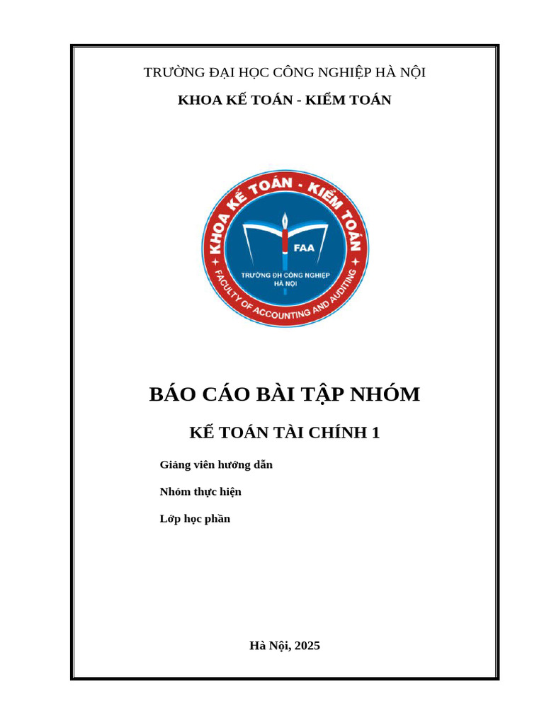 Bài Tập Nhóm-KTTC1-Nhóm 2 | PDF