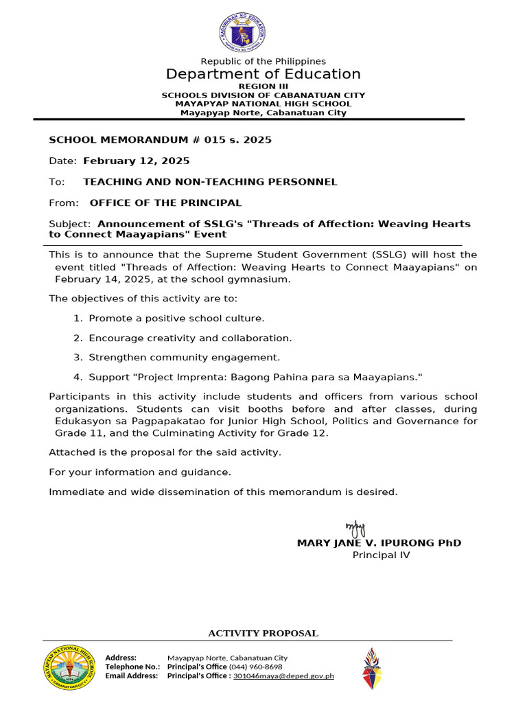 Valentines-Day-Celeb Memo | PDF | Philippines