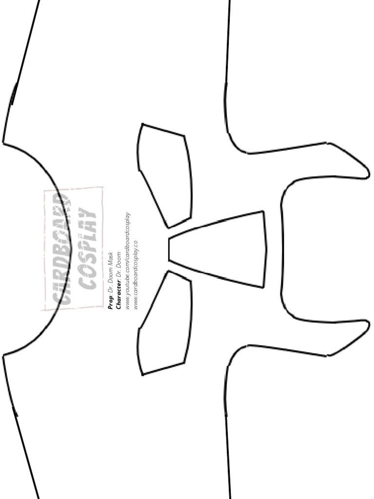DIY Dr. Doom Mask Template | PDF