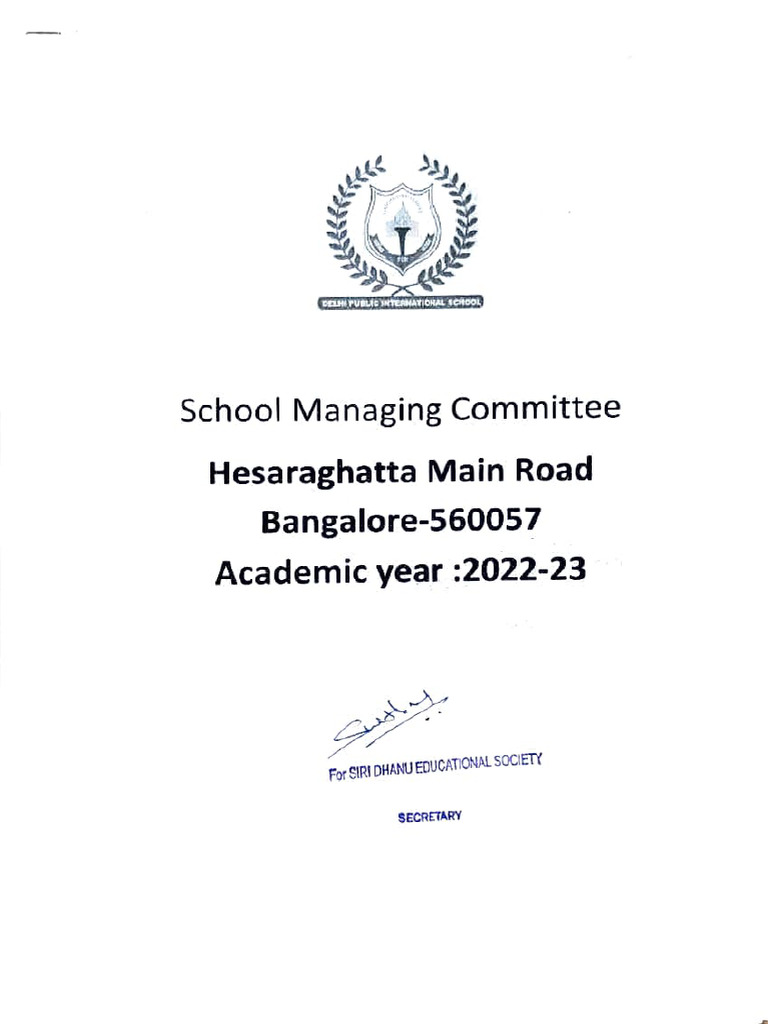 School Managing Committee Meetings 2022-23 | PDF | Government