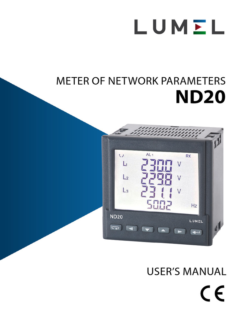 ND20 Meter User Manual | PDF | Ac Power | Quantity