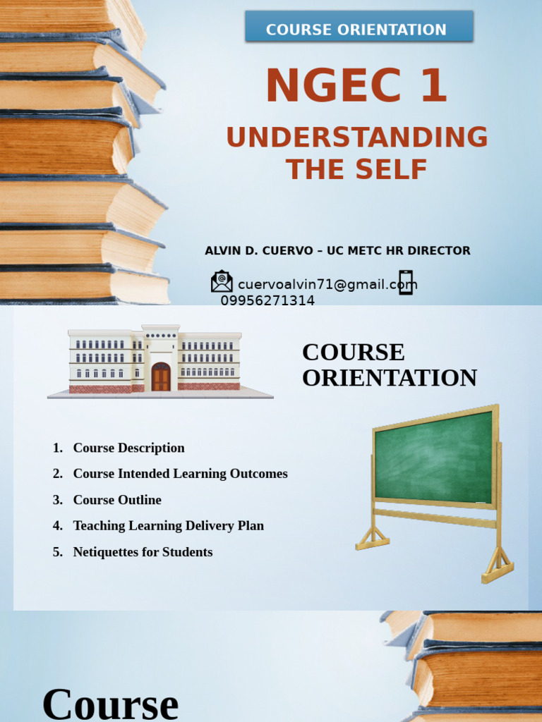 Course Orientation Slides Ngec 1 | PDF | Self | Learning