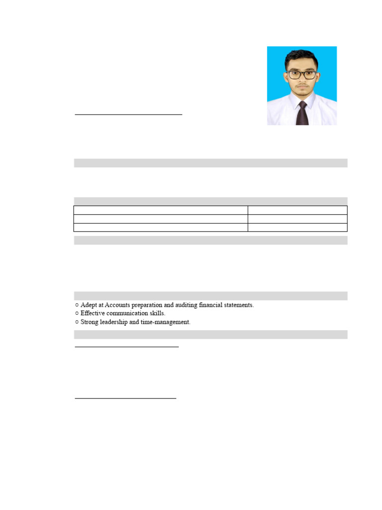 Resume of Sabbir Jaman | PDF | Data | Data Analysis