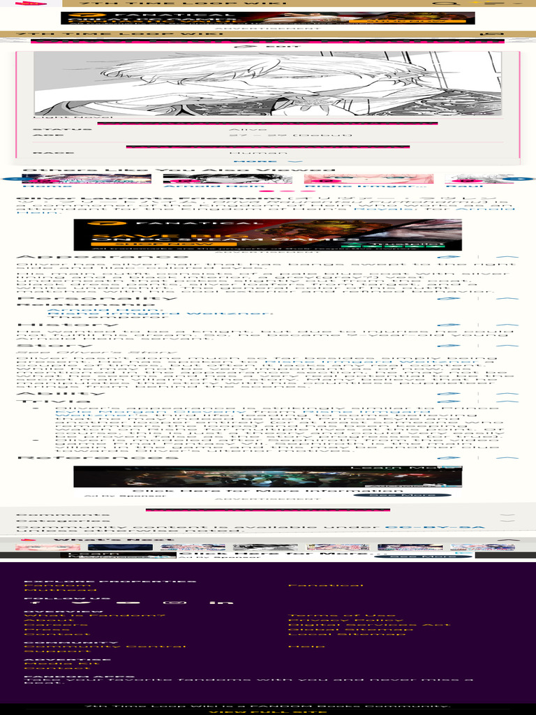 Oliver Laurents Friedheim 7th Time Loop Wiki Fandom | PDF