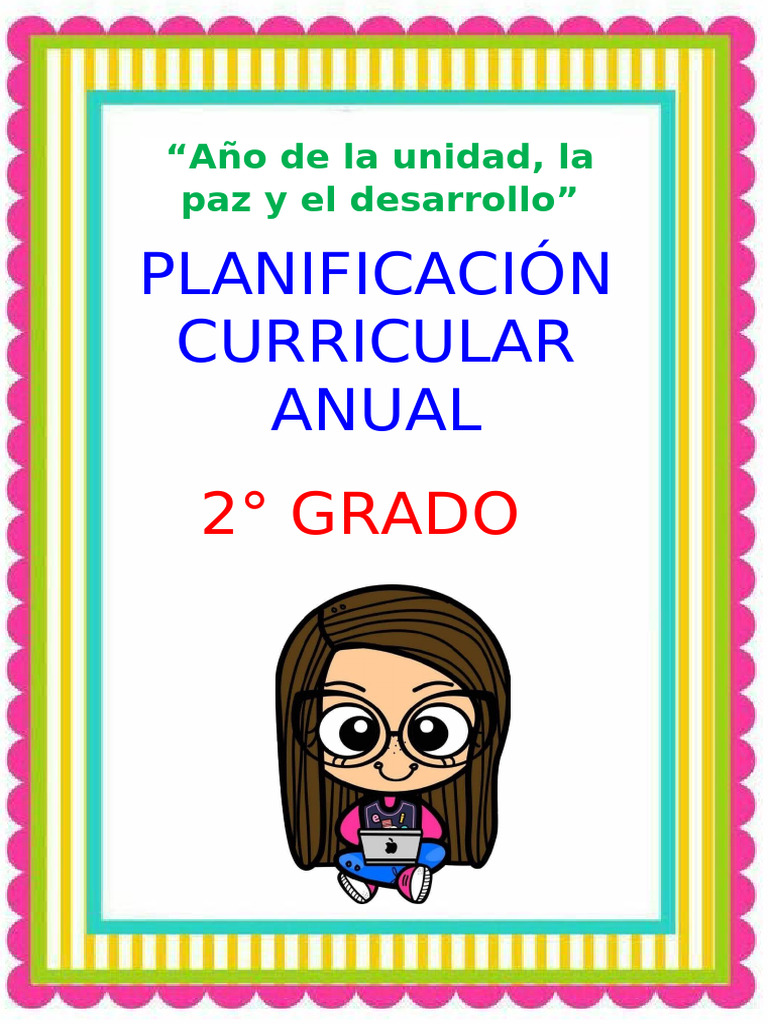 PLAN ANUAL- segundo grado- 2024 | PDF | Comunicación no verbal | Sustracción