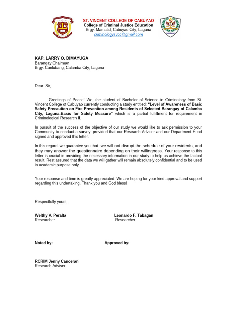 Fire Safety Awareness Study Request | PDF