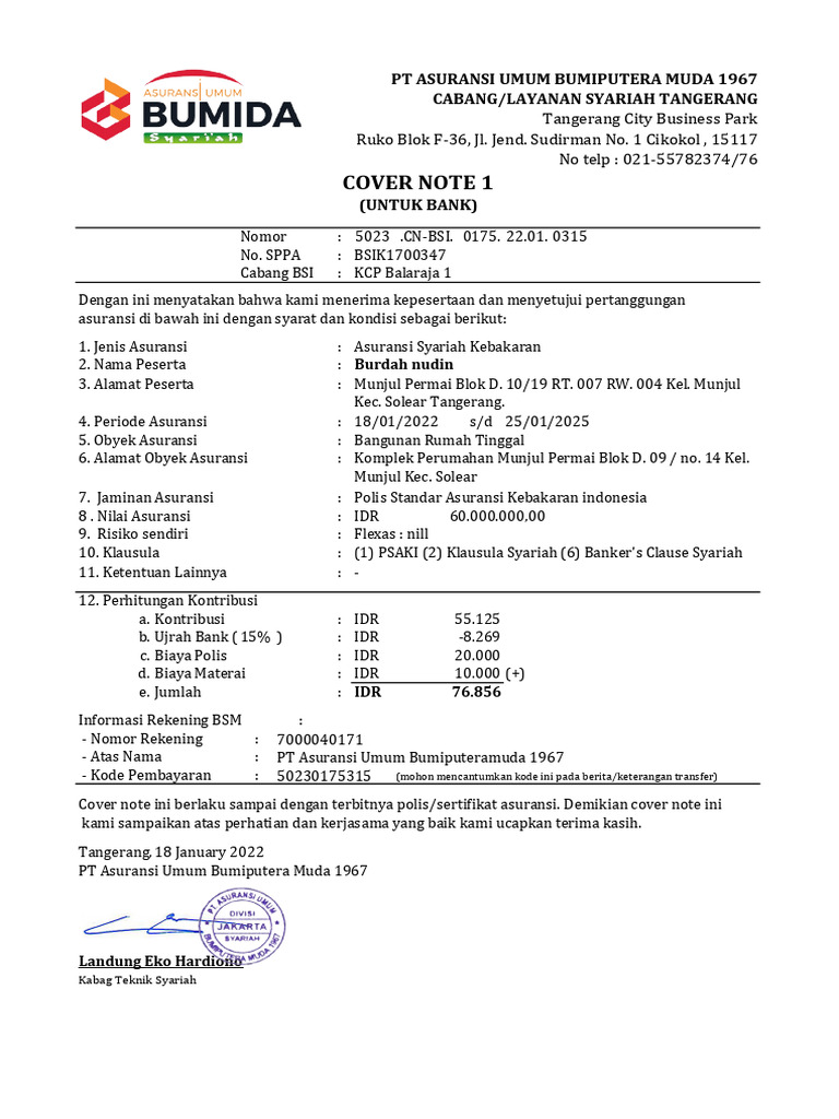 CN An. Burdah Nudin | PDF