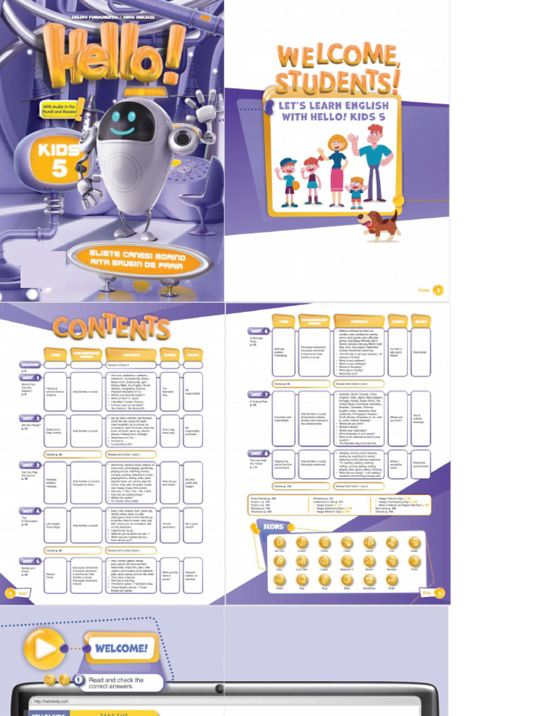 Hello 5 - Unit 1-4 | PDF