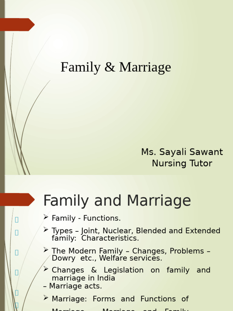 Family Dynamics and Marriage in India | PDF | Marriage | Family