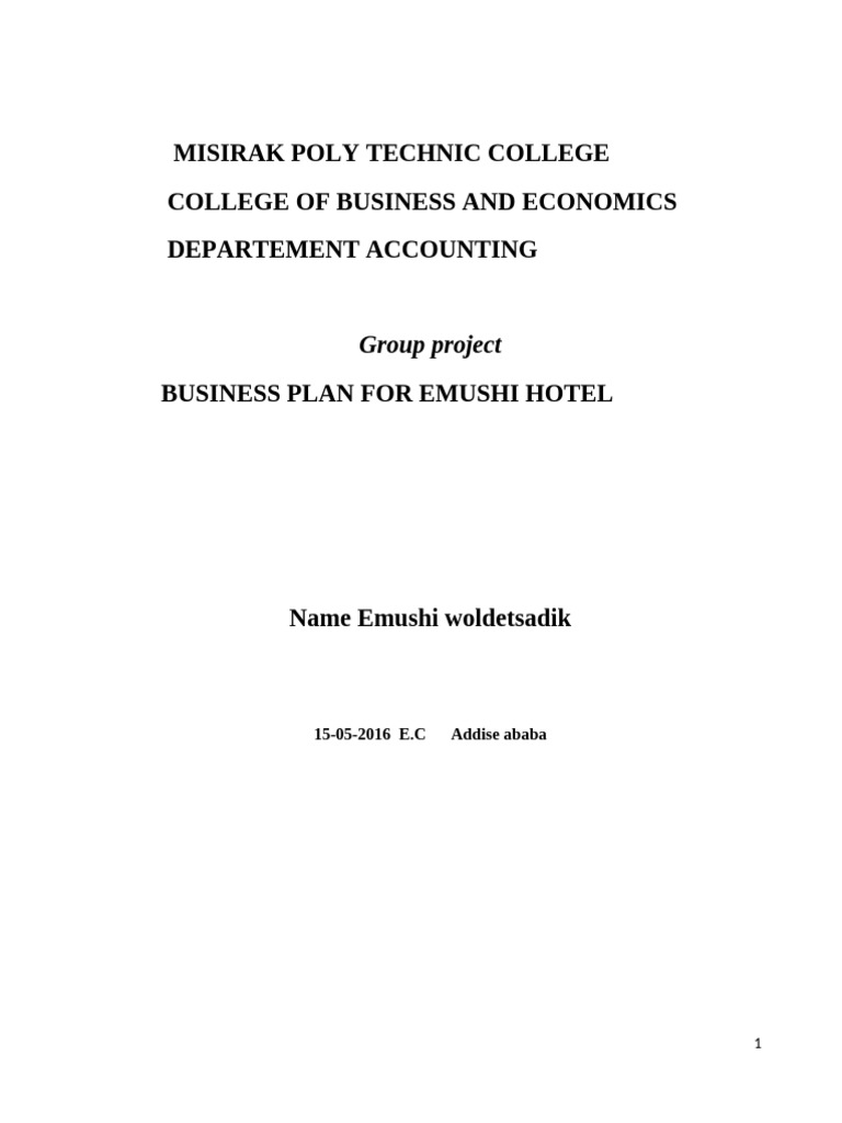 Emushi Business Plane | PDF | Business | Business Economics