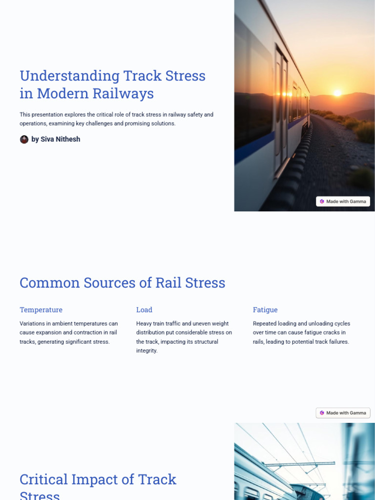 Understanding Track Stress in Modern Railways | PDF | Rail Transport | Fatigue (Material)