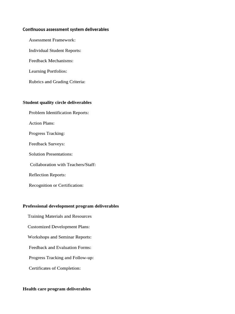 Deliverables Pdf