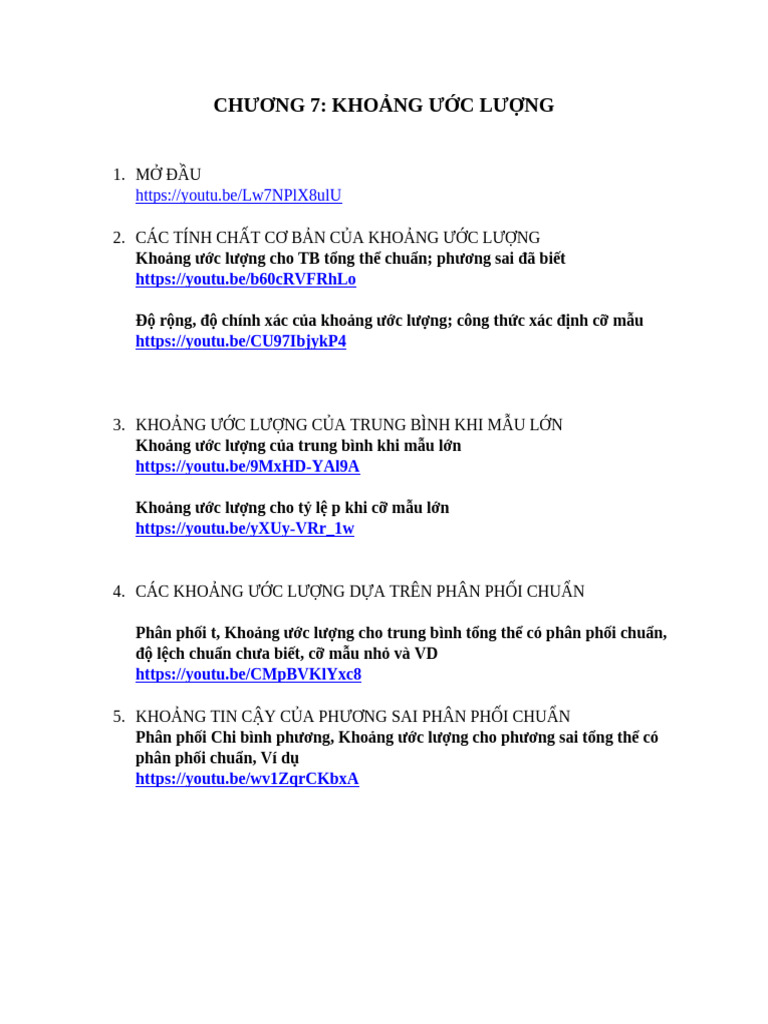 BaiGiang Chuong7 XSTKUD | PDF