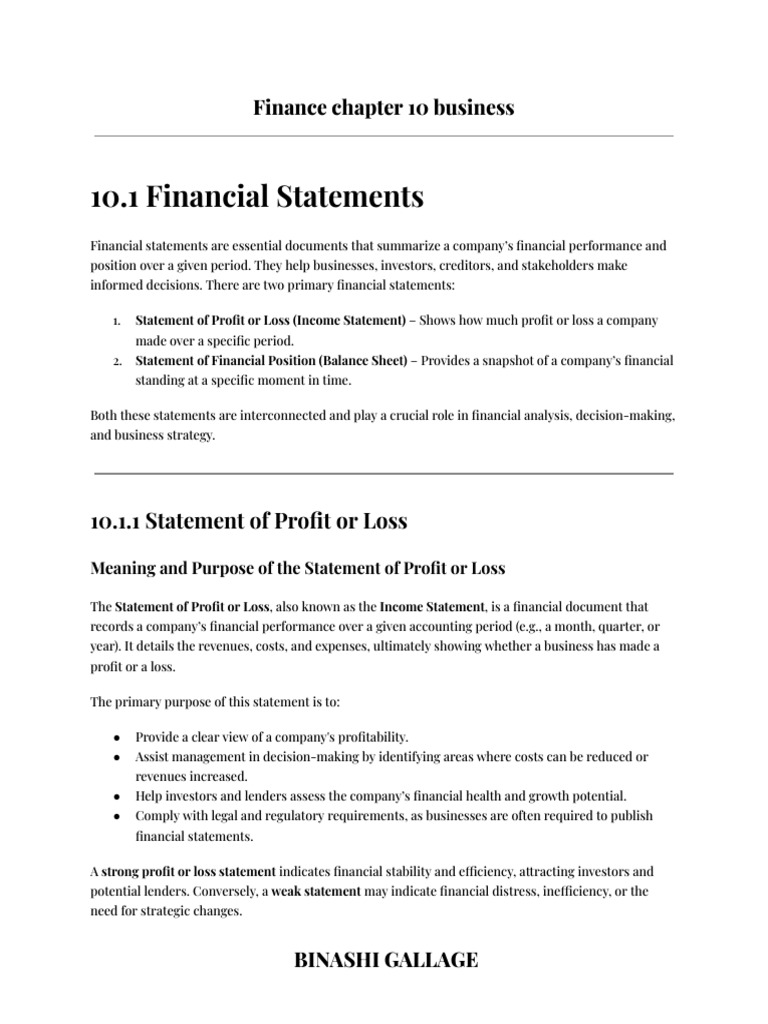 Finance Chapter 10 Business | PDF | Depreciation | Balance Sheet