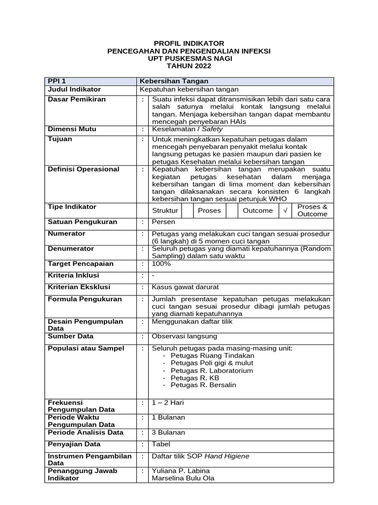 Indikator PPI 2022-1 | PDF