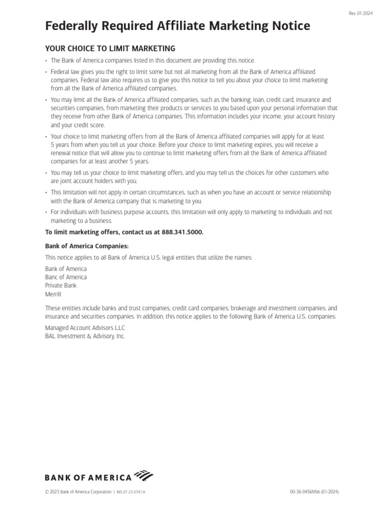 Affiliate Marketing Notice | PDF