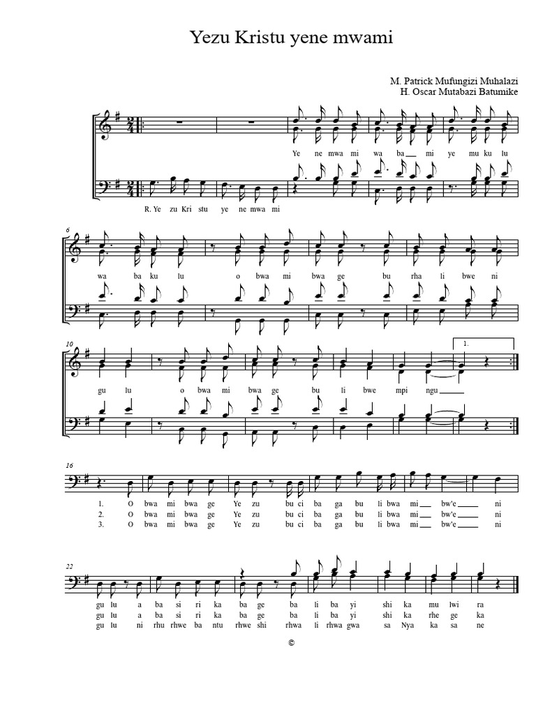 Yezu Kristu Yene Mwami | PDF