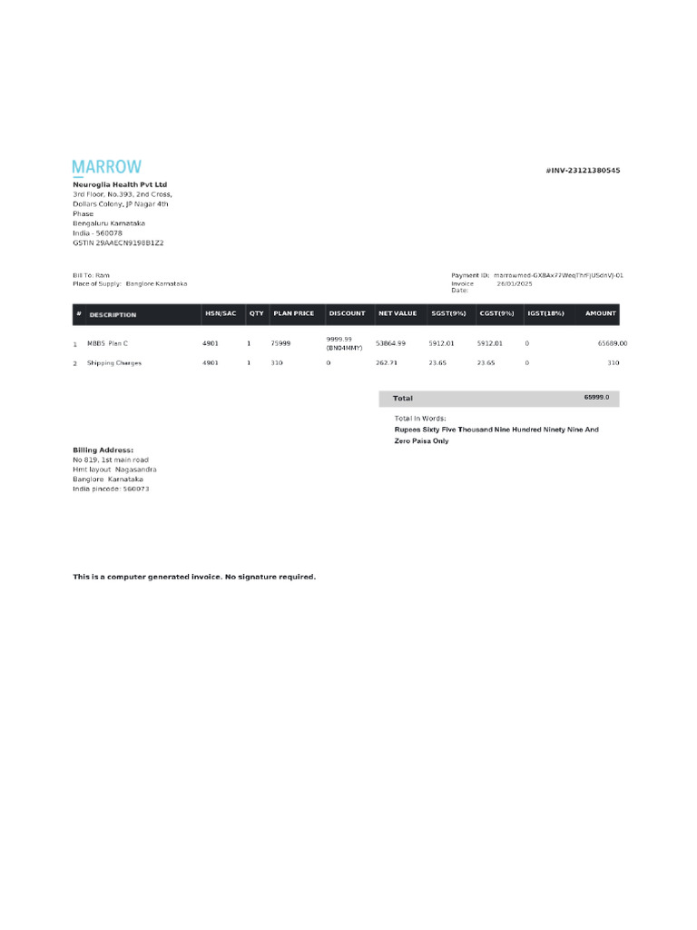 #Inv 23121380545 | PDF