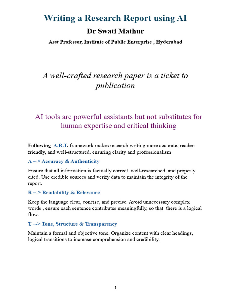 Pre read material for Report writing | PDF | Abstract (Summary) | Citation