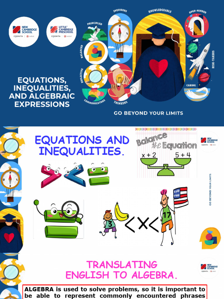 4-Equations, Inequalities, Algebraic Expressions | PDF | Equations ...
