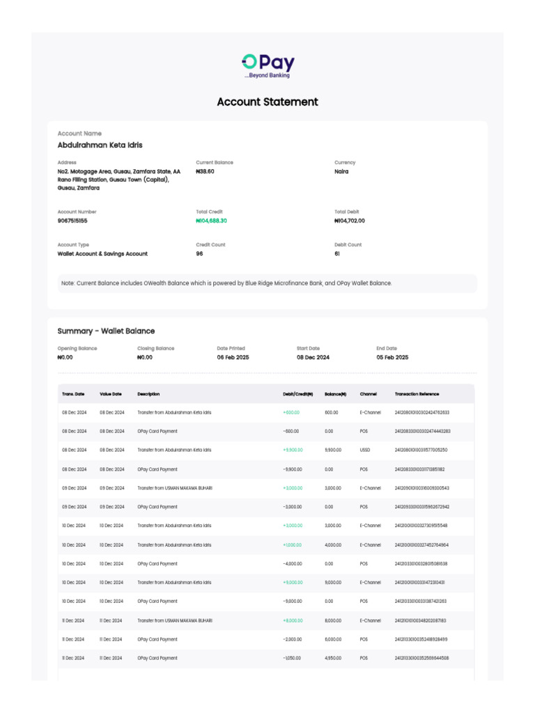 Abdulrahman Keta Idris - 9067515155 - 20250206042244 | PDF | Debit Card | Banking Technology