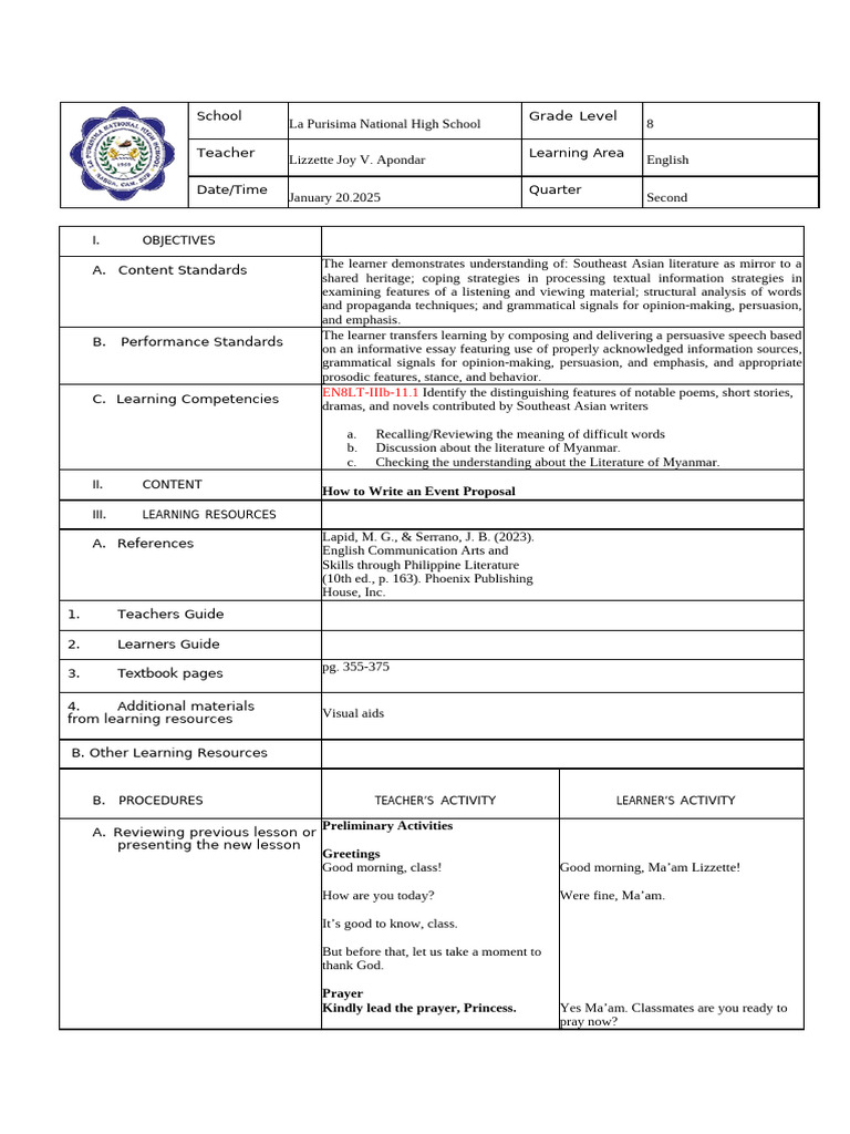 K12-Lesson-Plan-Template-A-English-version (1) | PDF