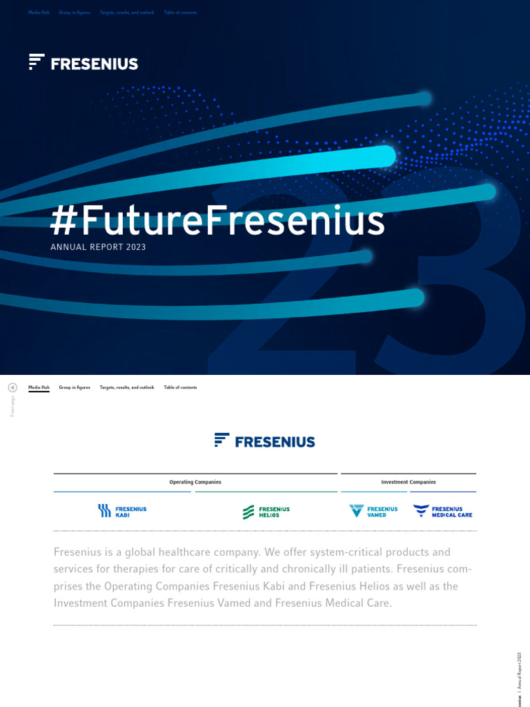 Fresenius Annual Report 2023-1 | PDF | Dividend | Free Cash Flow