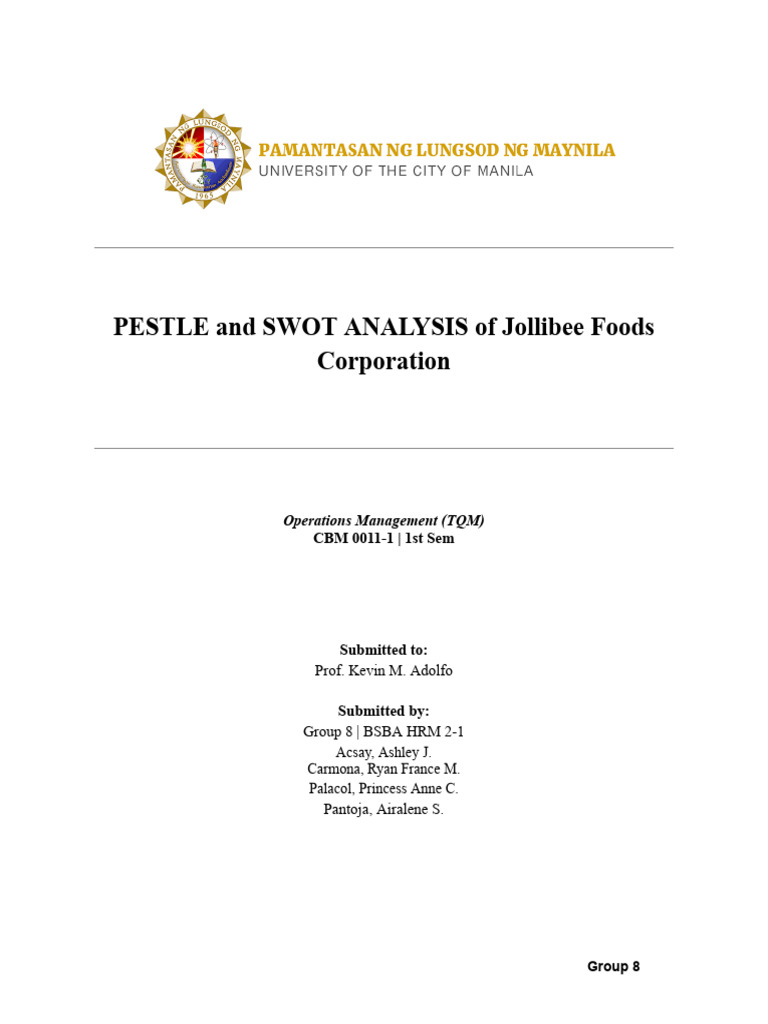 PESTLE & SWOT ANALYSIS | PDF | Brand | Employment