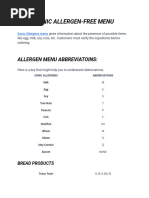 MRE Menu List 2024 Overview | PDF | Cracker (Food) | Peanuts