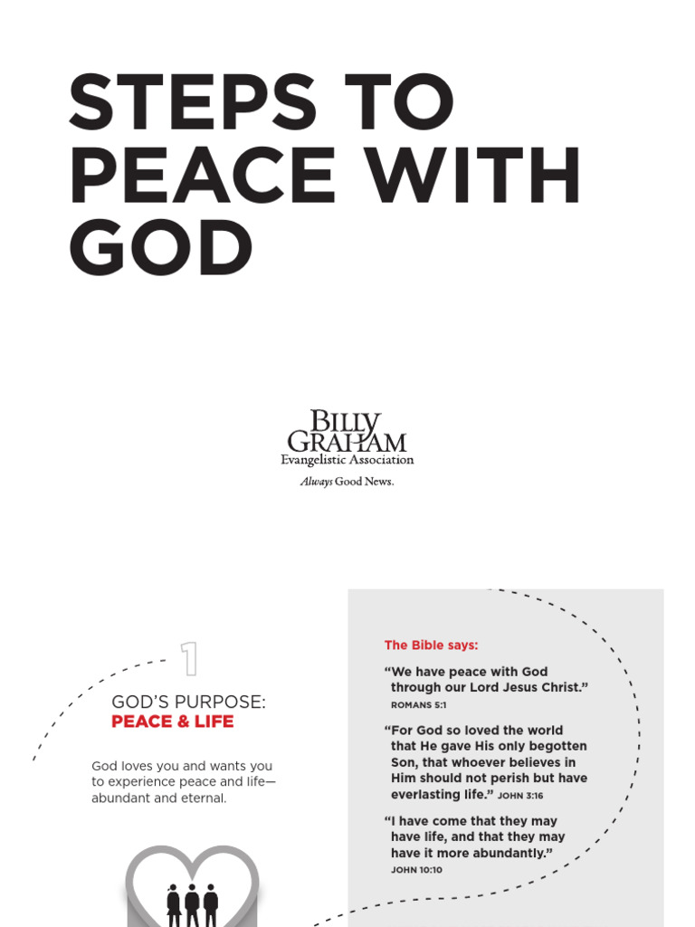 Steps to Find Peace with God | PDF | Jesus | Eternal Life (Christianity)