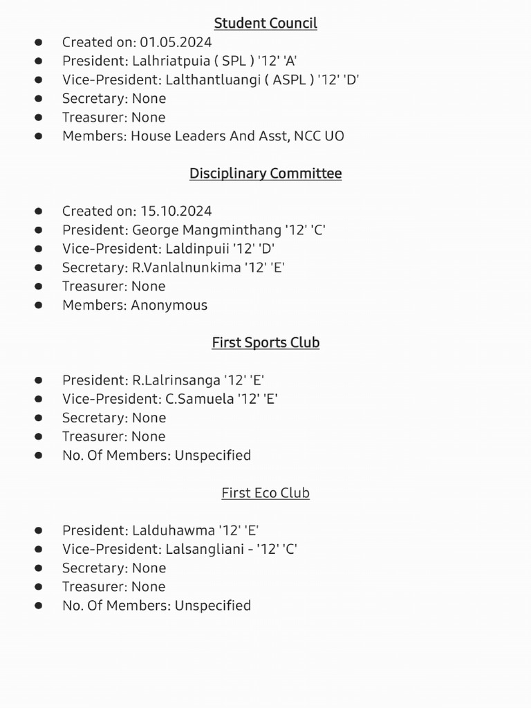 School Leaders and Clubs - 250109 - 145303 | PDF