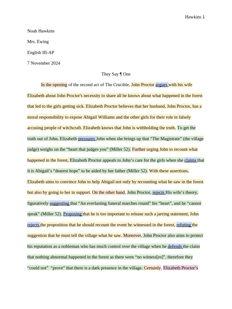 They Say One | PDF