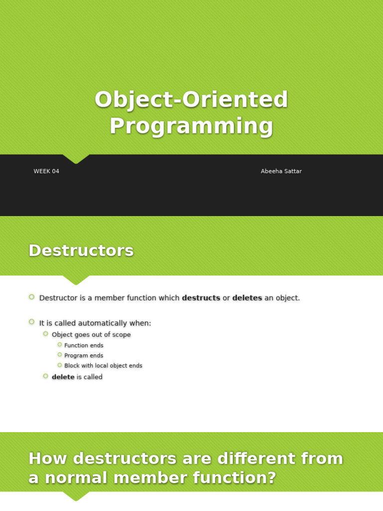 OOP - Shallow and Deep | PDF | Constructor (Object Oriented Programming) | Programming
