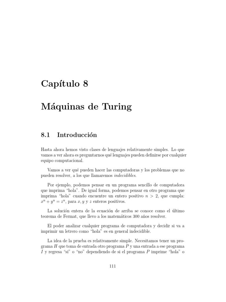 Maquina de Turing | PDF | Teoría de la computación | Matemáticas