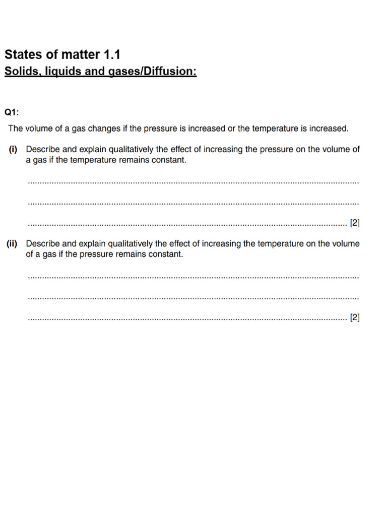States of Matter: Solids, Liquids, Gases | PDF