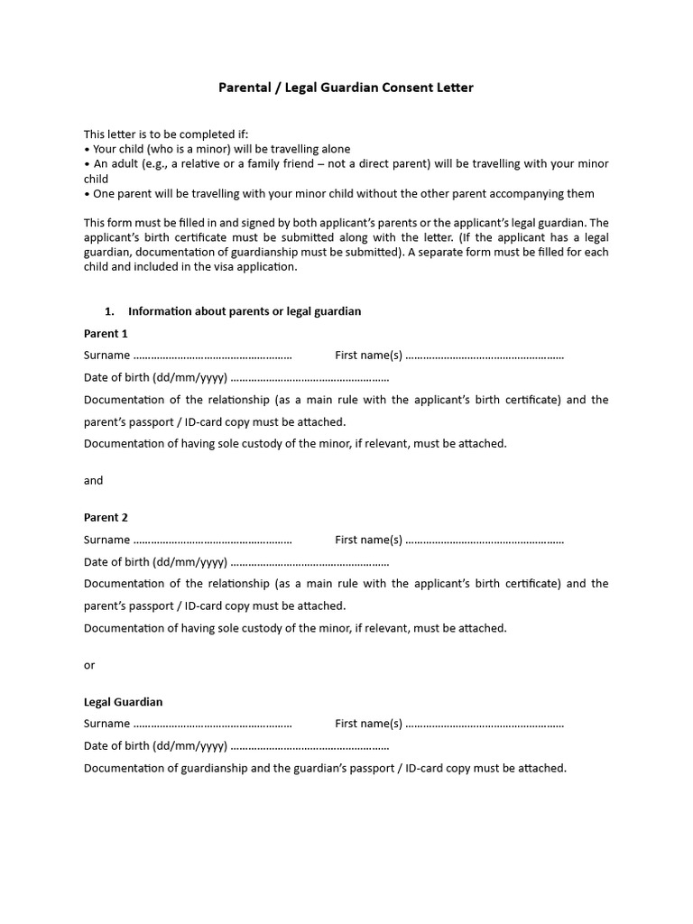 Parents Consent Form | PDF | Legal Guardian | Parent