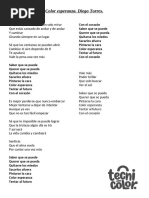 Color Esperanza Letra | PDF | Ocio