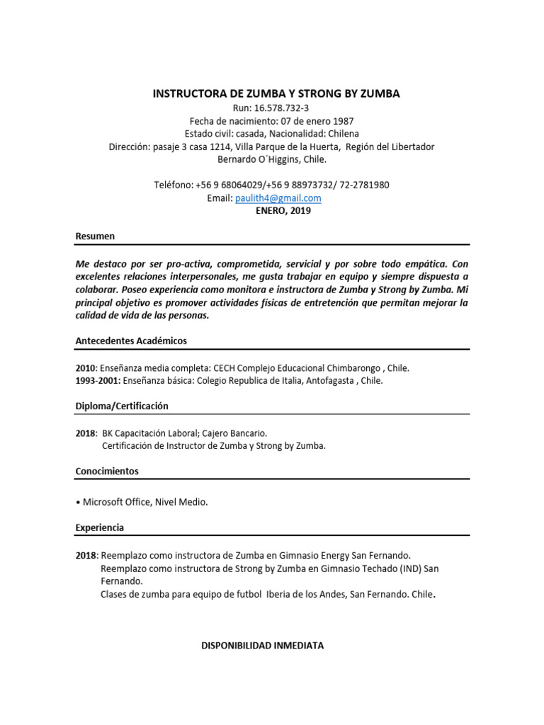 C.VITAE PAULA CARRASCO | PDF