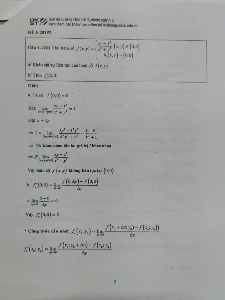 Đề CK GT2 NN2 BK0ST | PDF