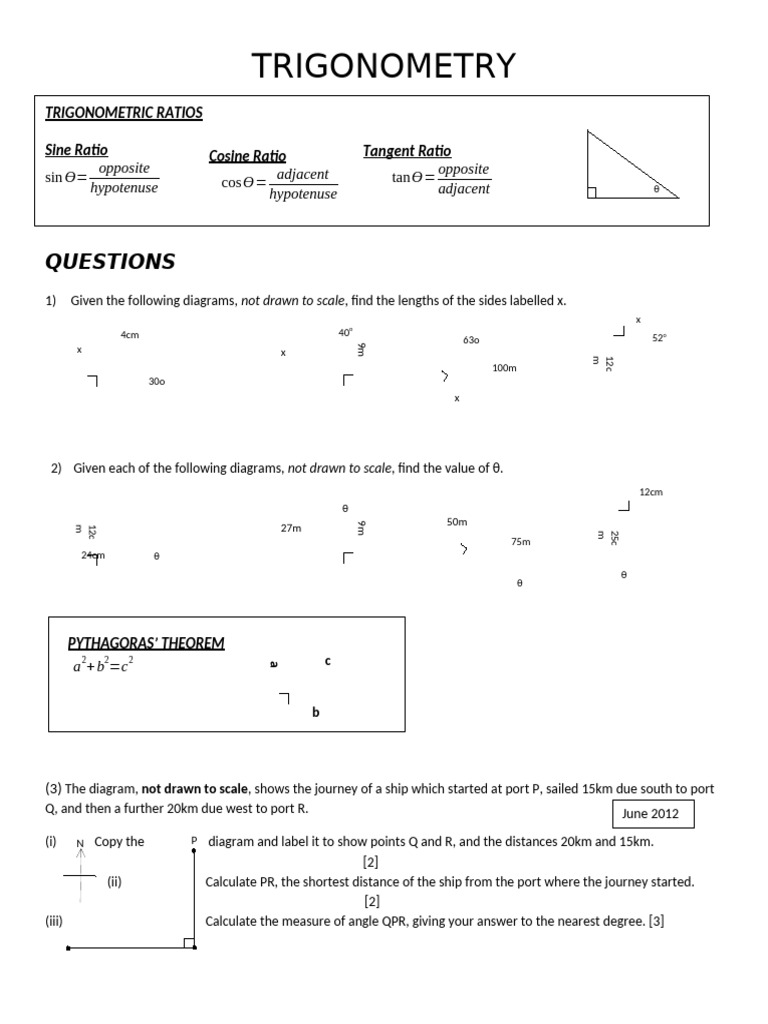 TRIGONOMETRY_2018 | PDF | Trigonometry | Elementary Geometry