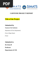 Capstone Project Sample | PDF