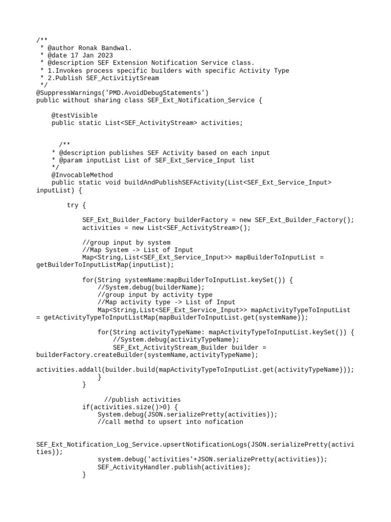 SEF Ext Notification Service | PDF | Computer Programming | Software ...