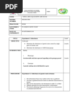 Biology Lab Report Matriculation | PDF | Experiment