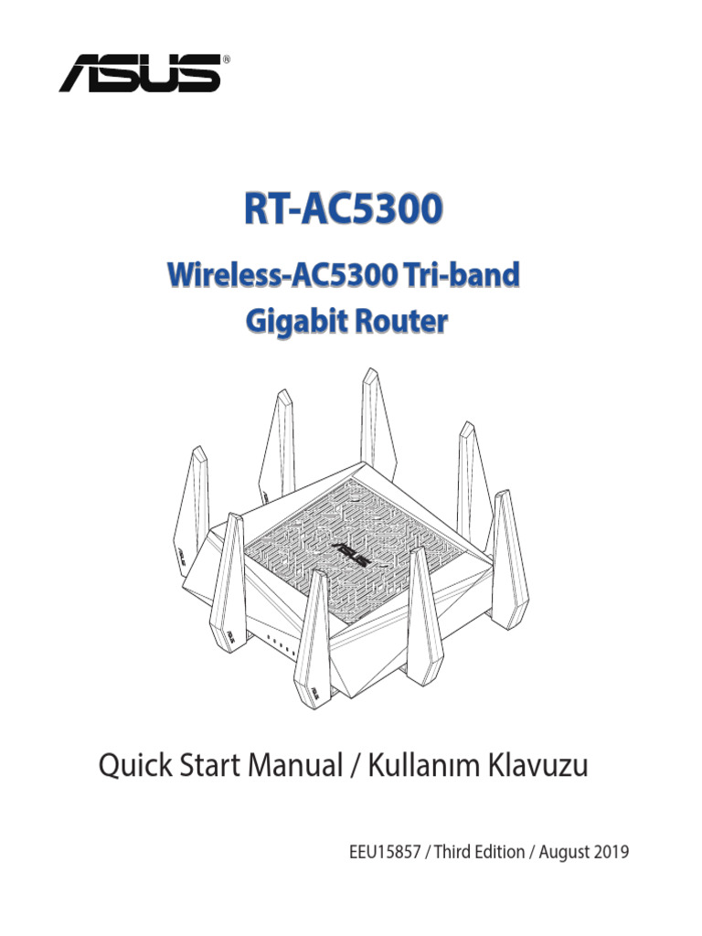 Asus RT-AC5300 Manual - EEU15857 - RT-AC5300 - QSG - V3 - WEB | PDF | Computer Network | Mobile App