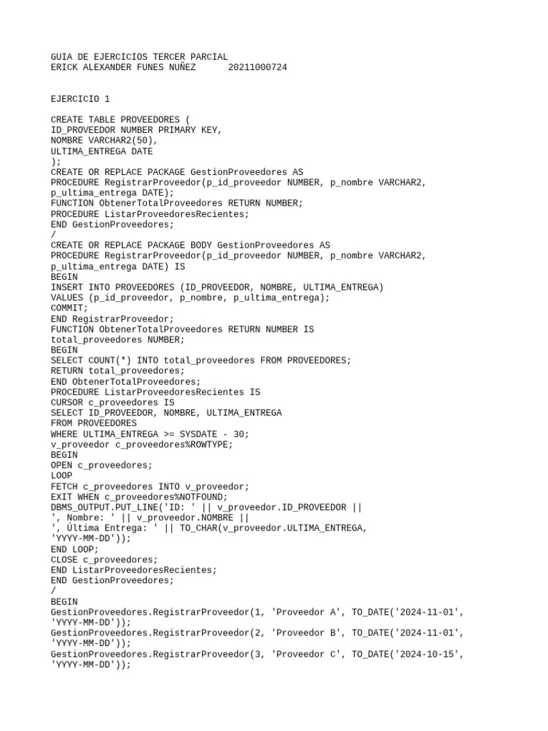 A19 Guia de Ejercicios Package | PDF